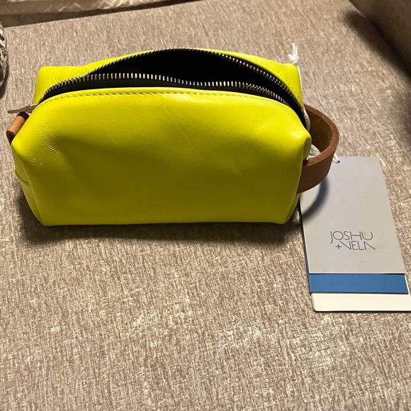 joshu+vela | Bags | Joshua Vela Yellow Leather Pouch | Poshmark